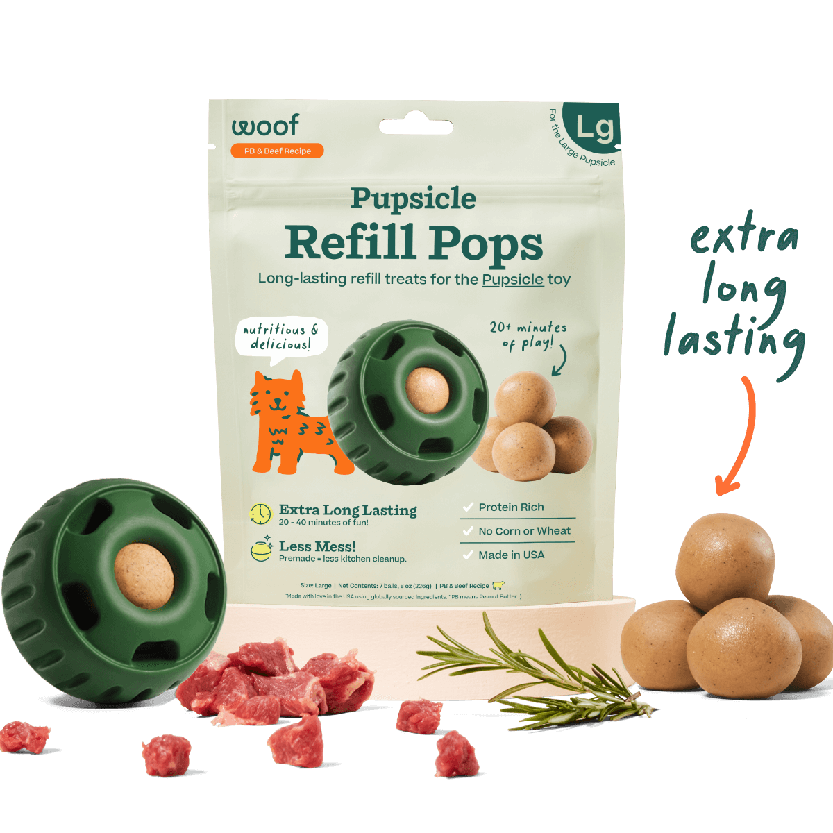 Woof Pupsicle Pops: Beef – The Dog Shop